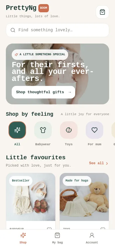 PrettyNg Boom Shopping