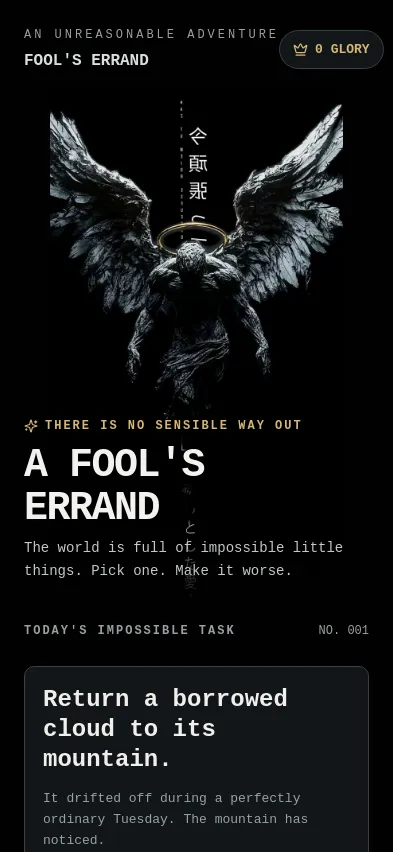 A Fool's Errand