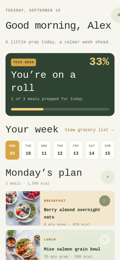 PrepPal: Meal Planner