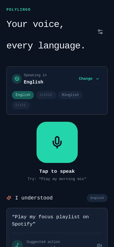 PolyLingo Voice Assistant
