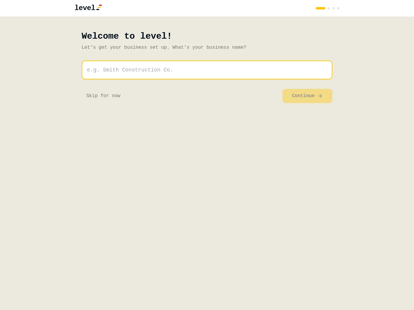 Level Invoicing App