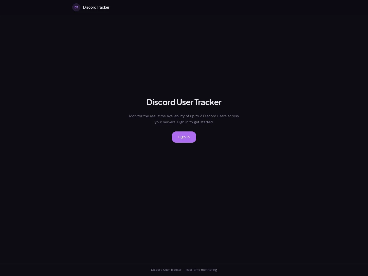 Discord User Tracker