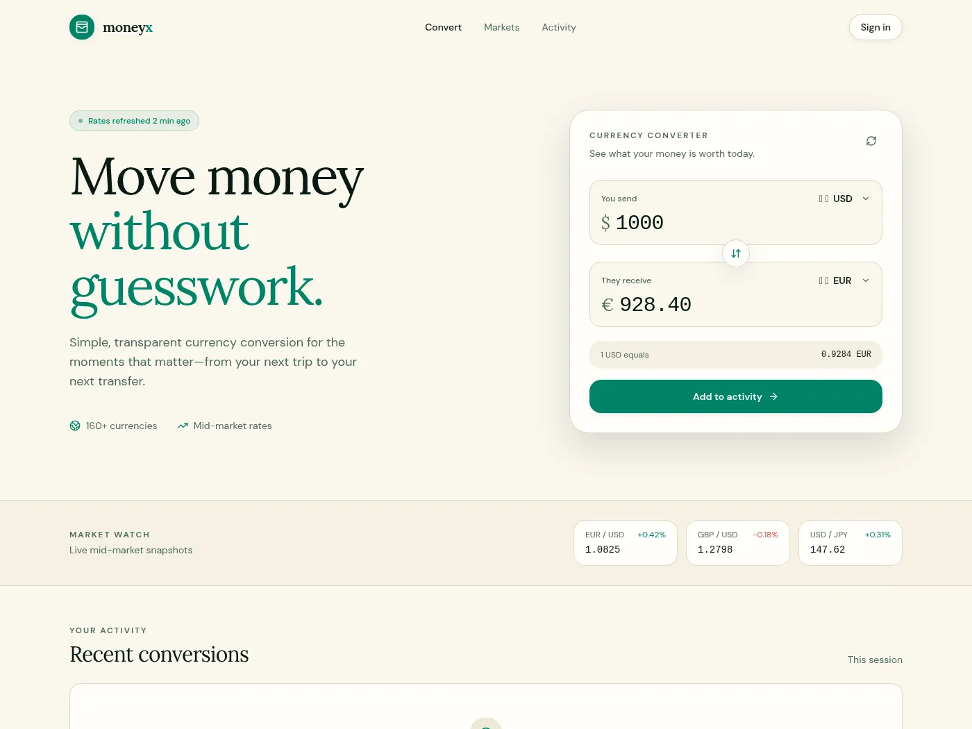 MoneyX Exchange