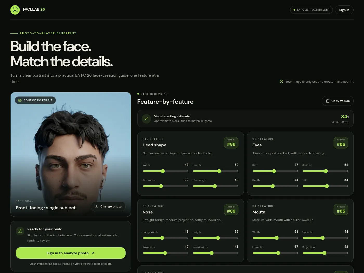 EA FC Player Face Analyzer
