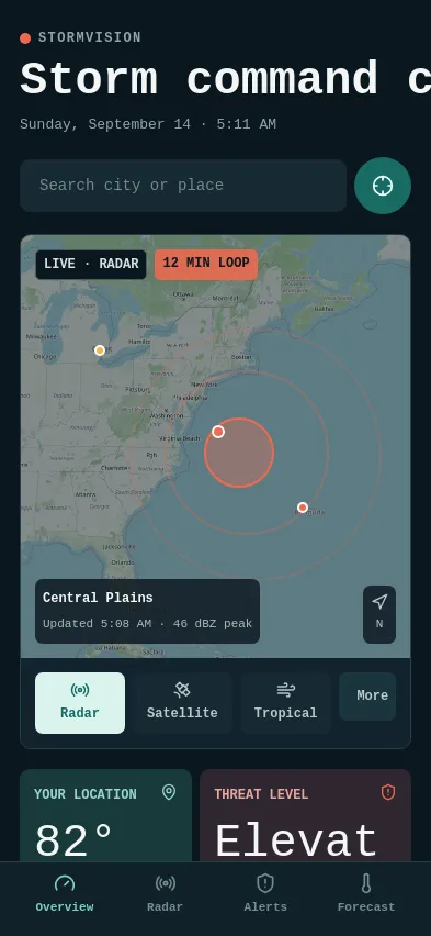 StormVision Weather App