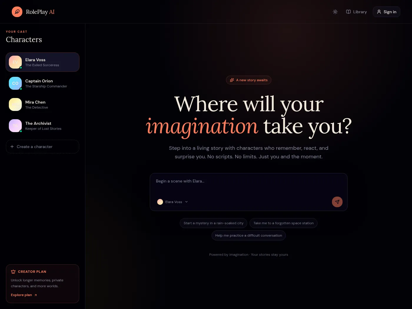 RolePlay AI Simulator