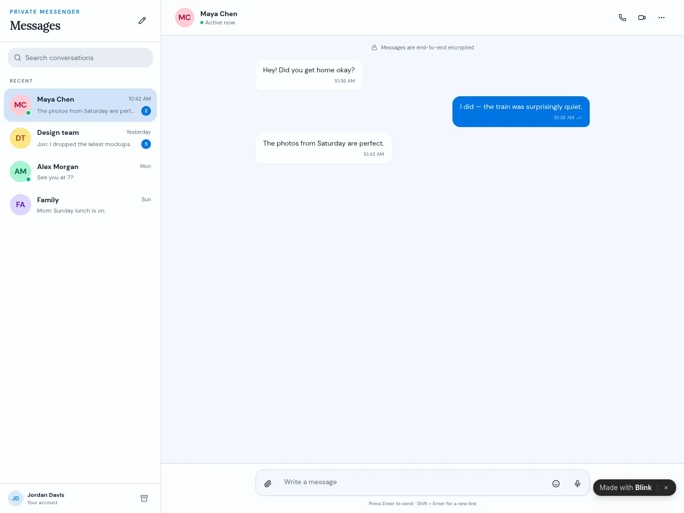 Signal Messenger Clone