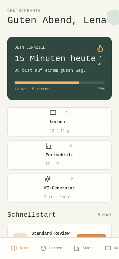 DeutschKarte Flashcards