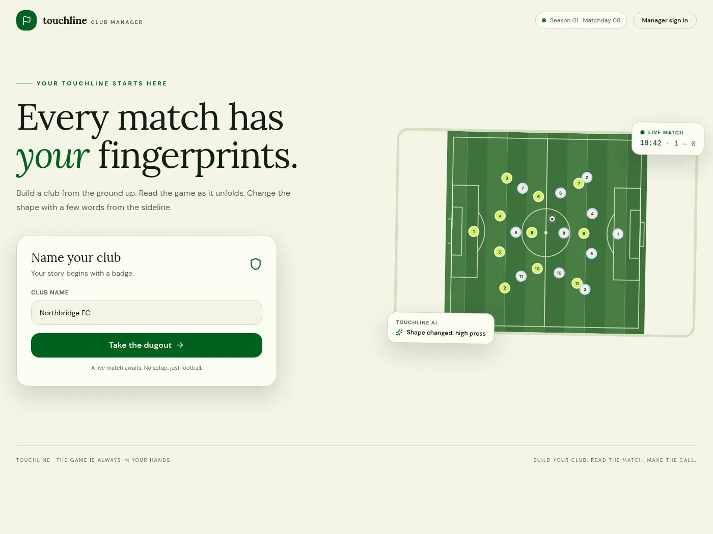 AI Football Manager