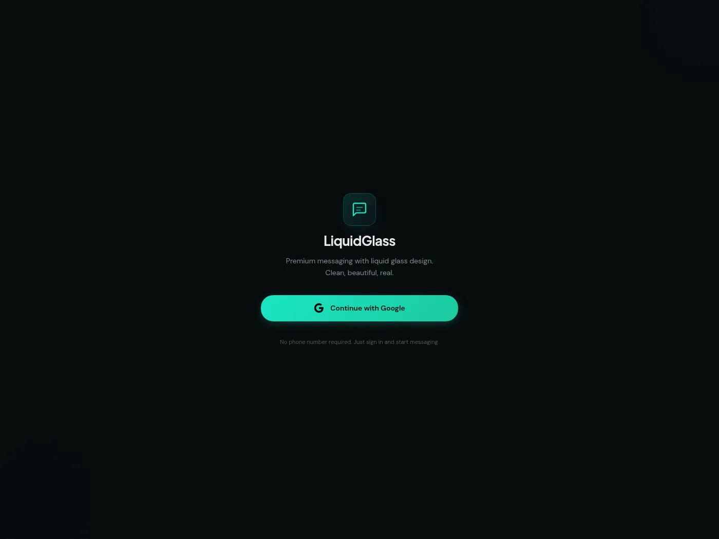 LiquidGlass Messenger