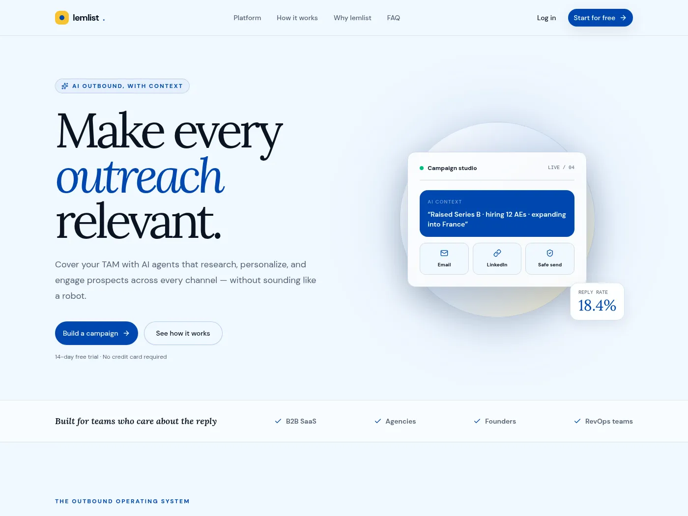 Lemlist Redesign Pro