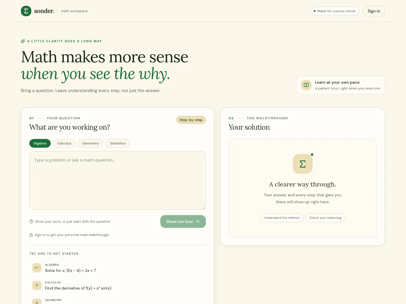 AI Math Solver Hub