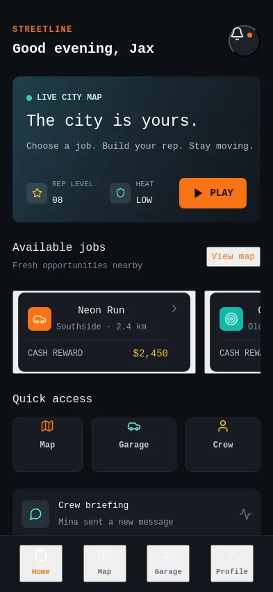 GTA Style Mobile App