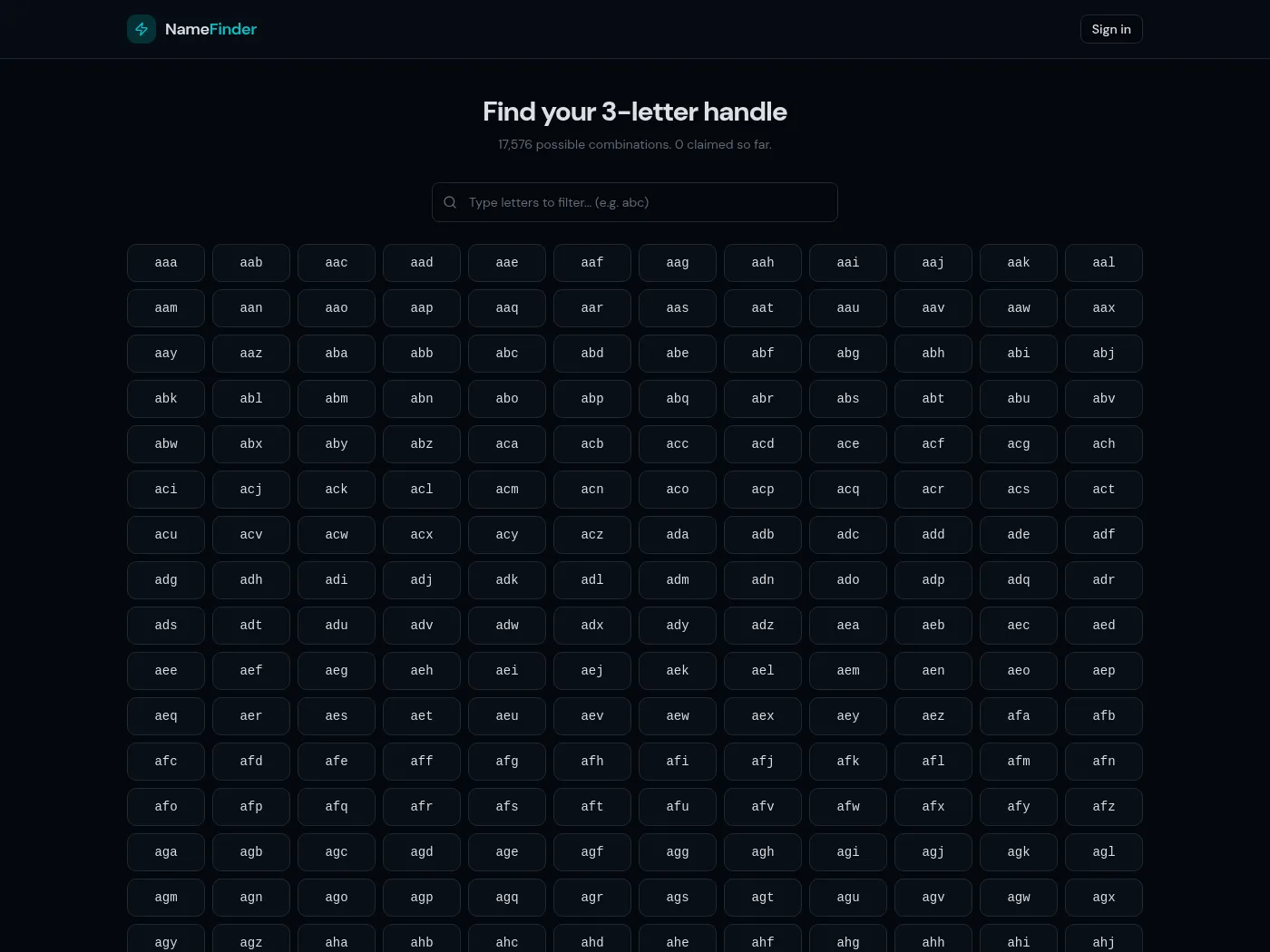 Discord Name Finder