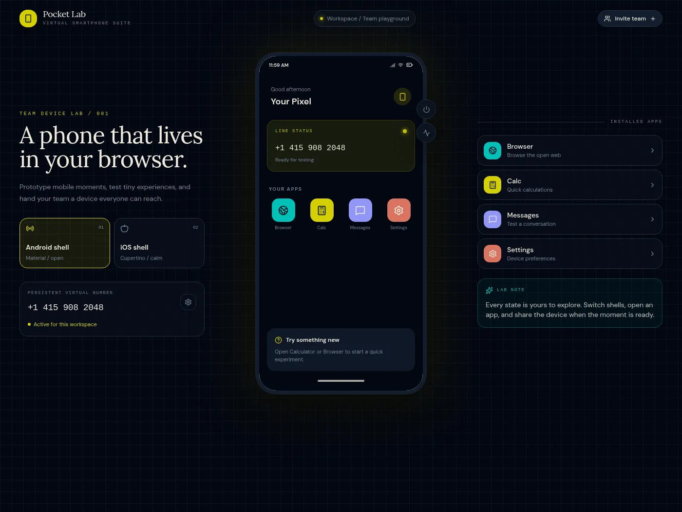 Virtual Smartphone Suite