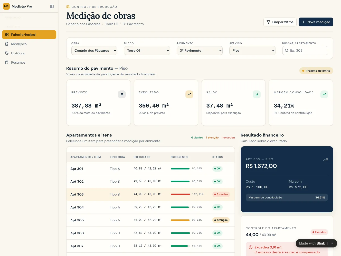 Medição Simples Pro