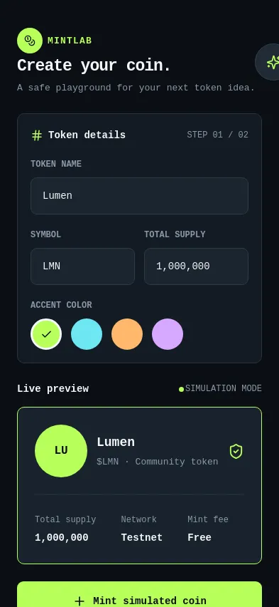 Crypto Mint App