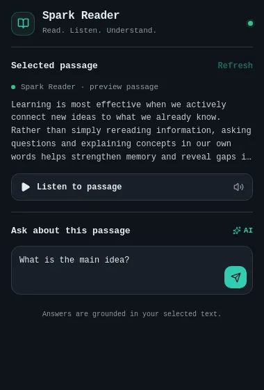 Spark Reader Assistant