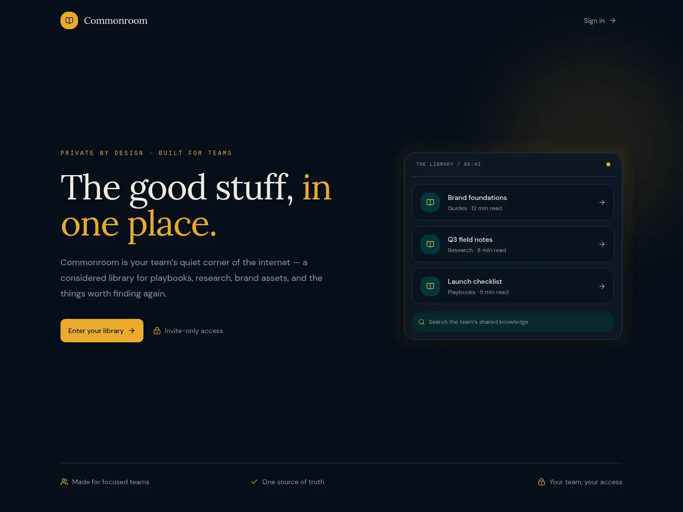 Team Content Portal