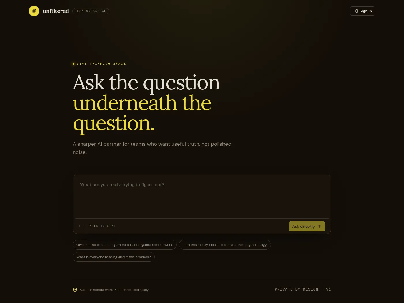 Unfiltered AI Assistant
