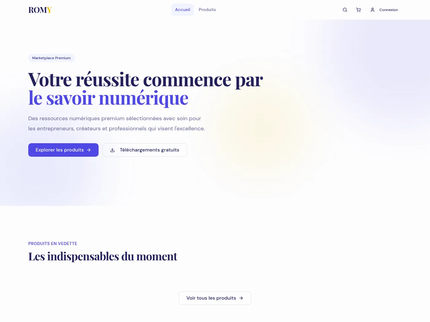 ROMY Digital Storefront
