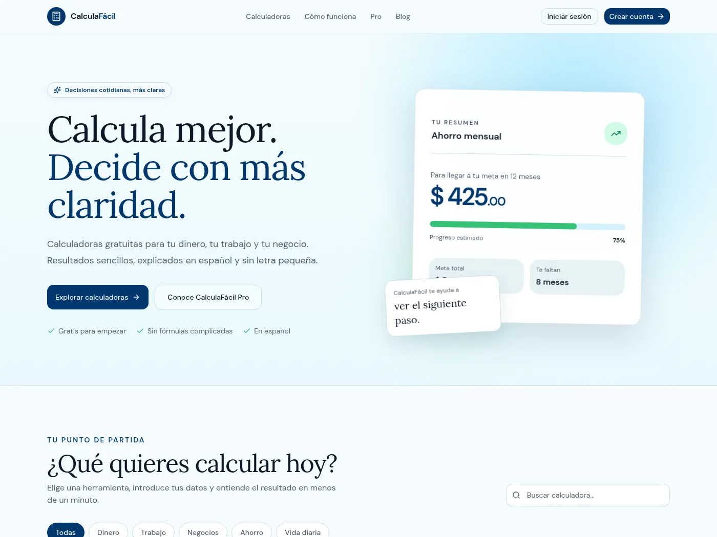 CalculaFácil Web Suite
