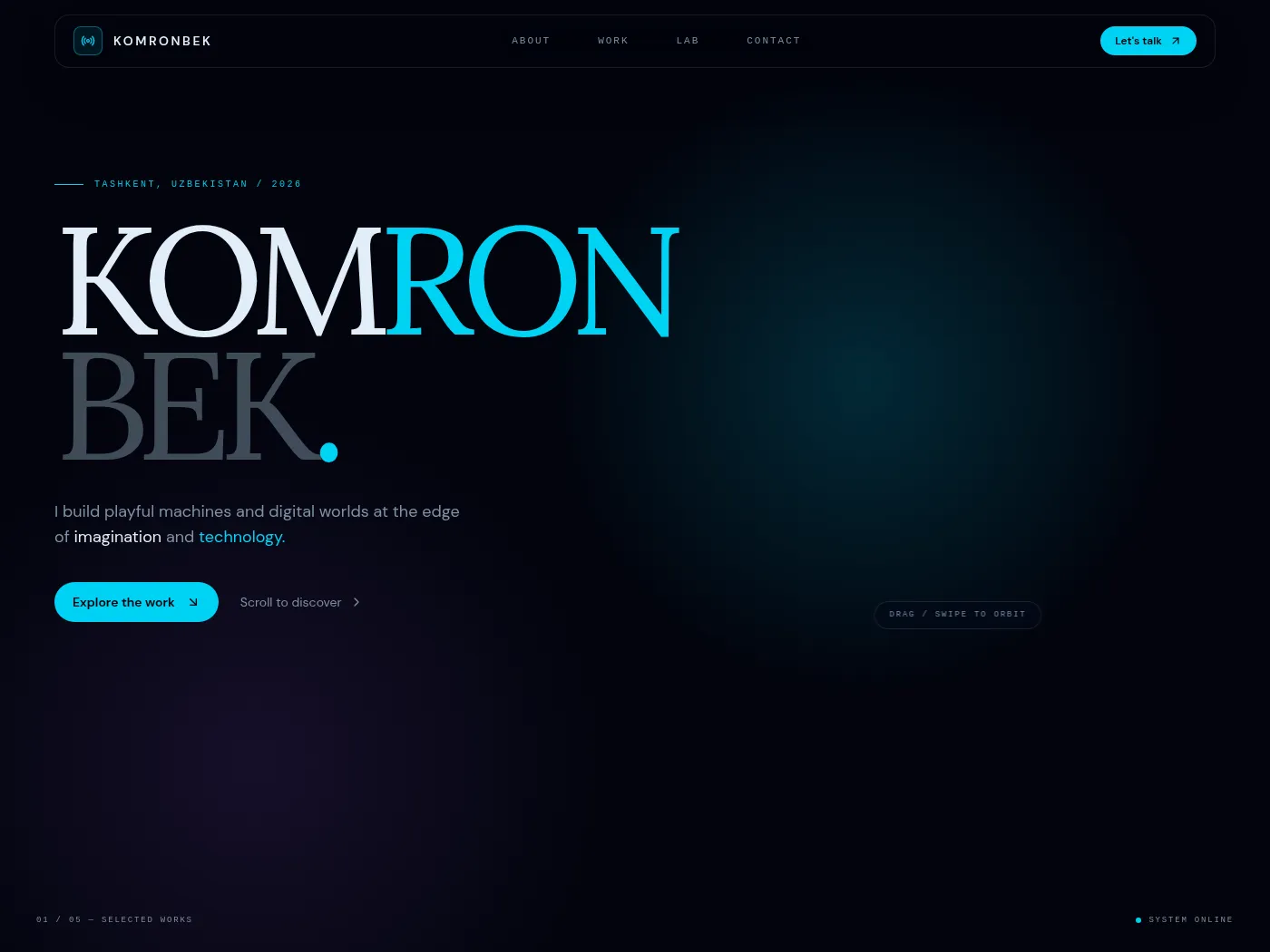 Komronbek 3D Portfolio