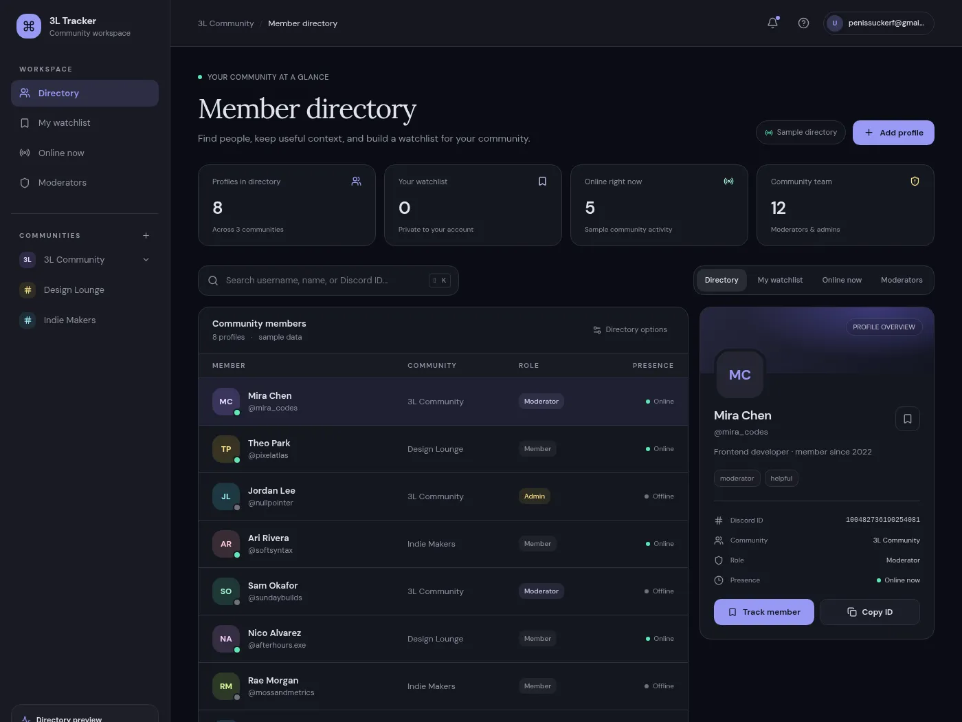 3L Discord Tracker
