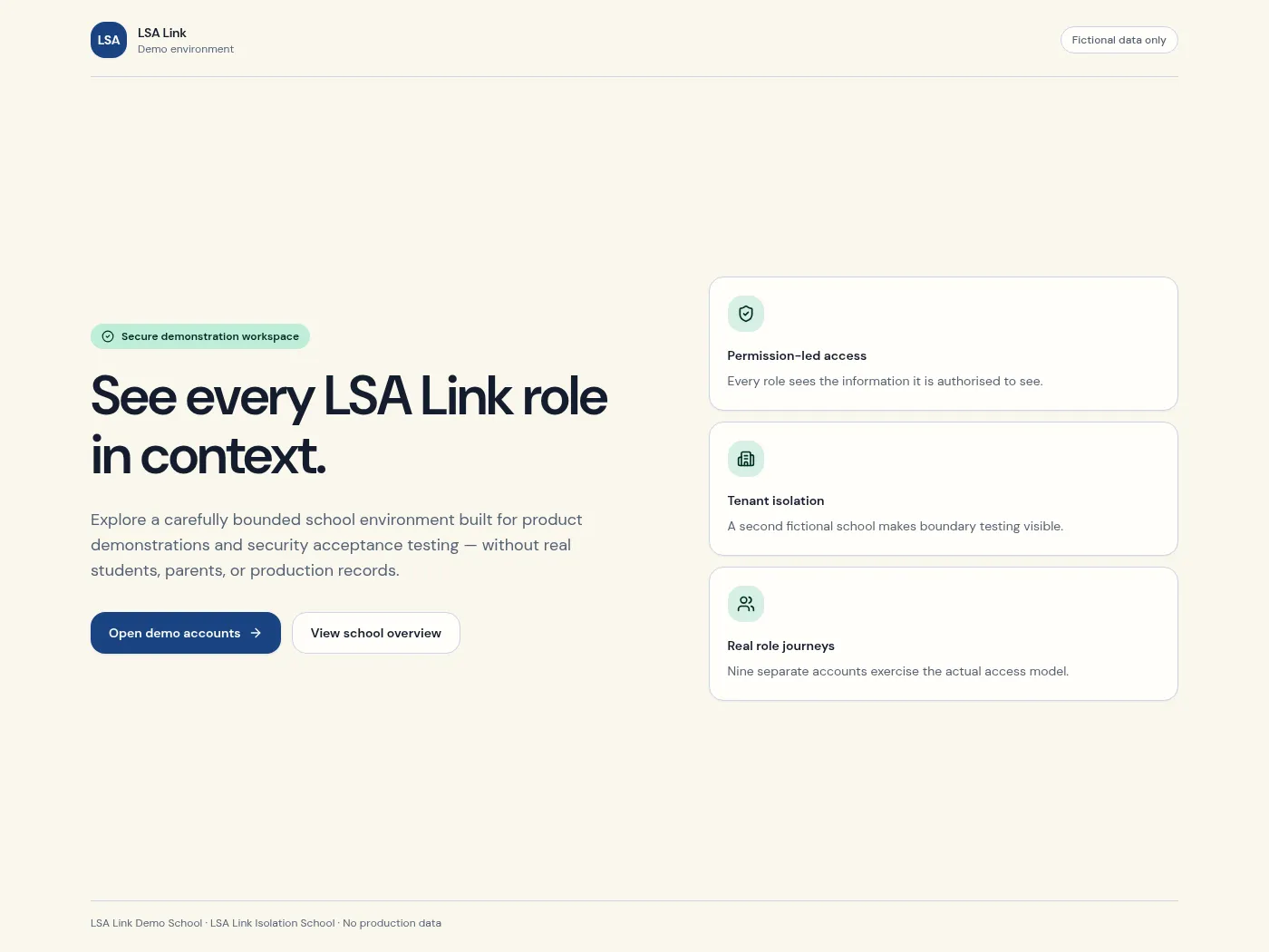 LSA Link Demo Environment