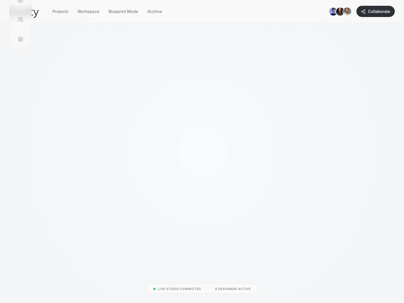 Drafty 3D Studio Interface