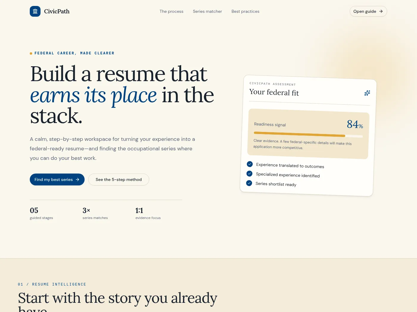 Federal Resume Guide App