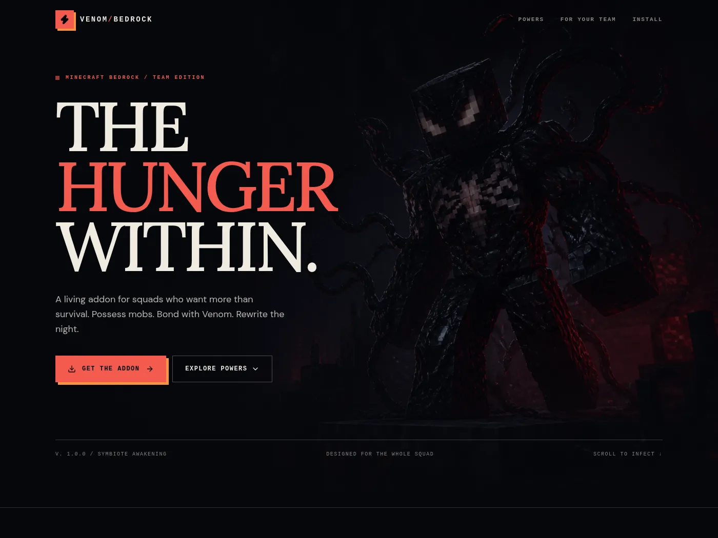 Venom Symbiote Addon