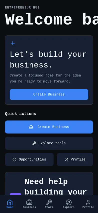 Entrepreneur Hub Core