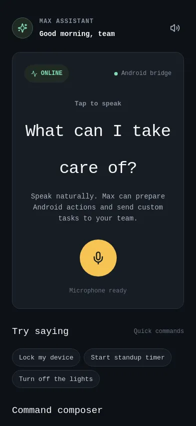 Max Voice Assistant