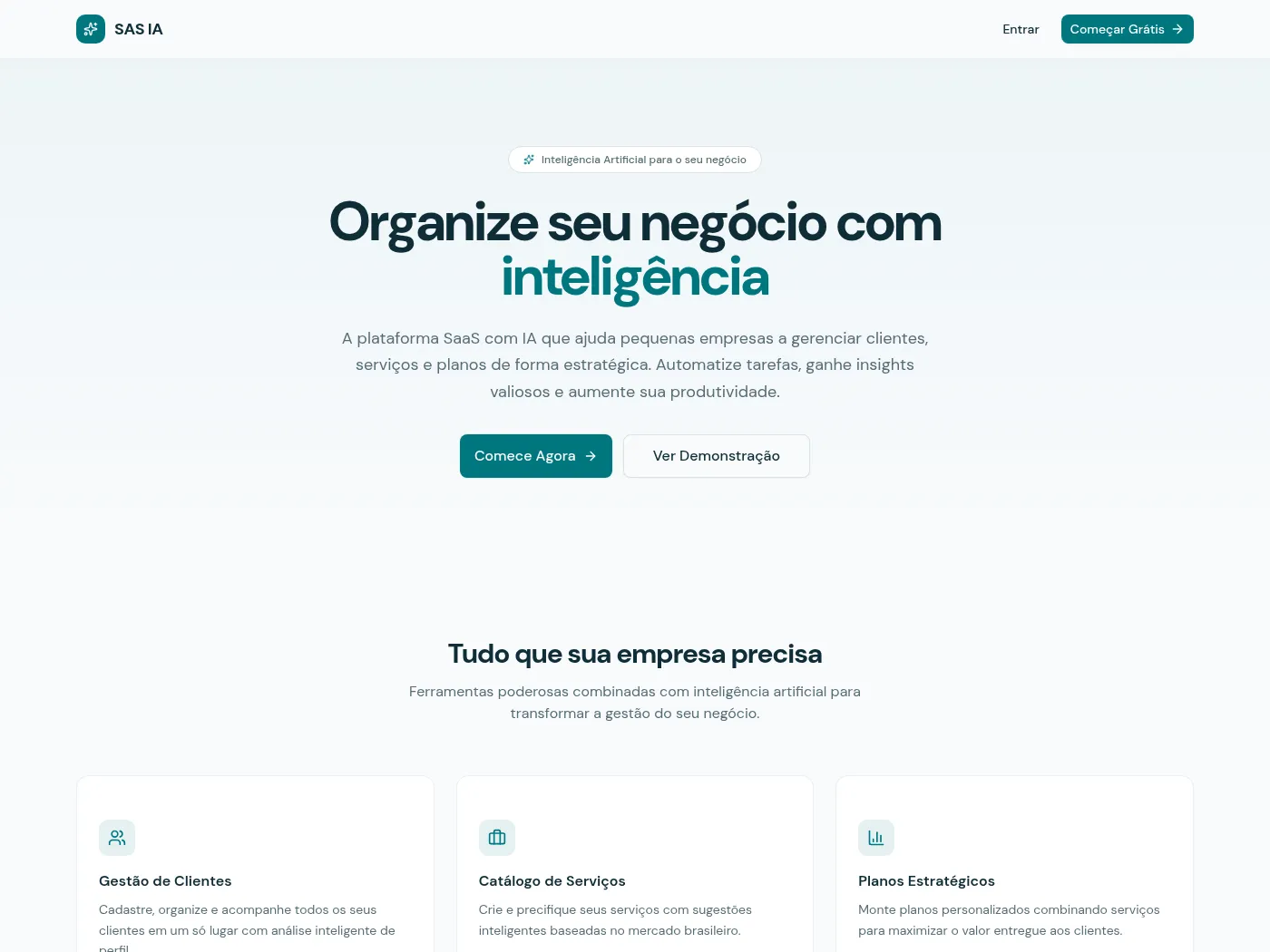 SAS IA para Pequenas Empresas
