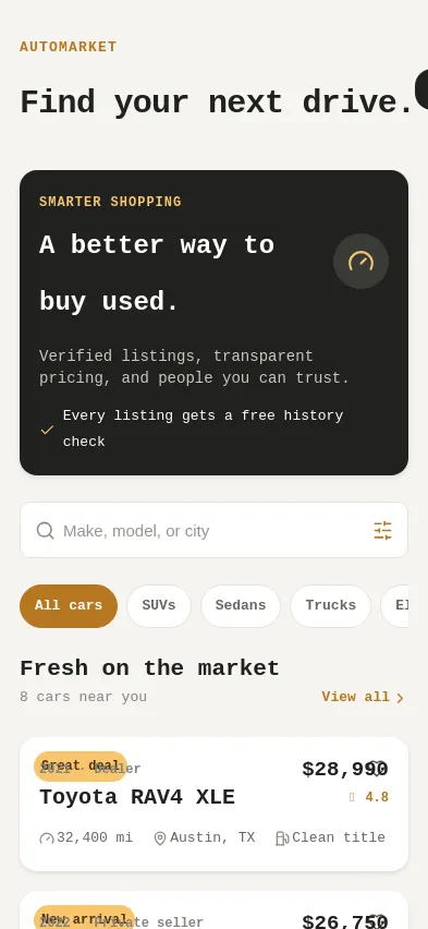 AutoMarket Mobile