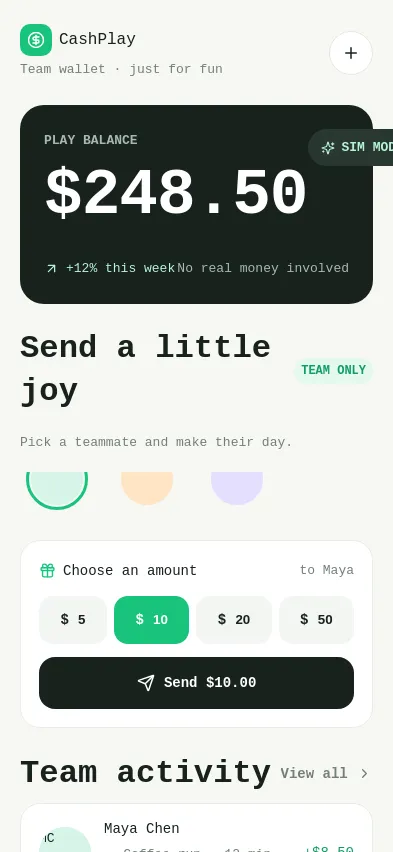 CashPlay Simulator
