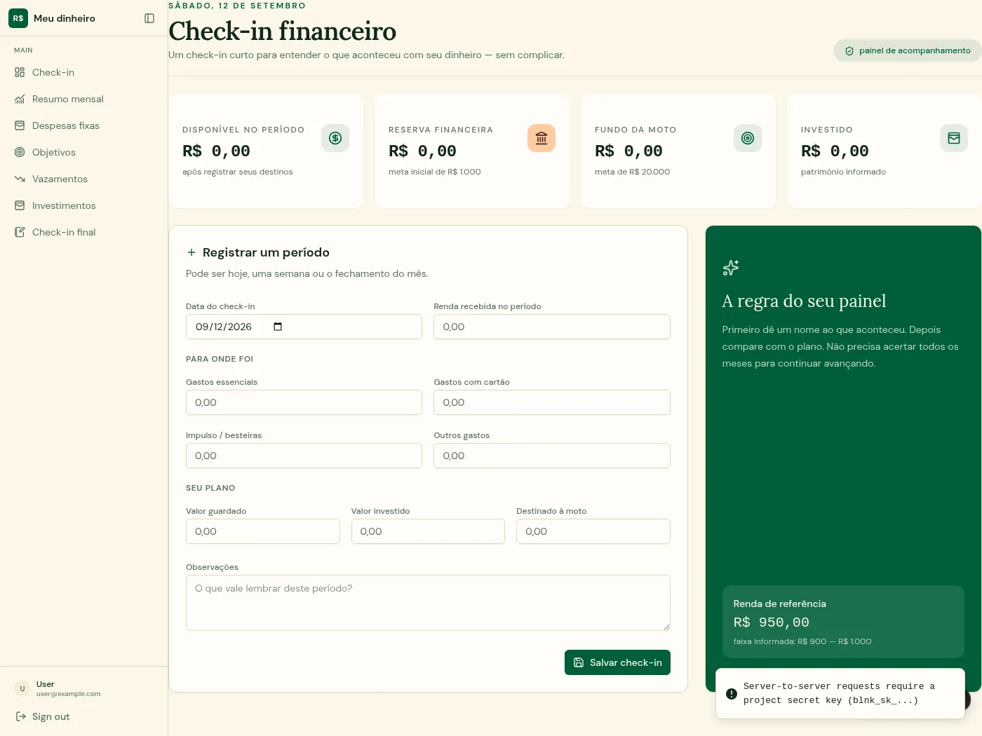 Simple Finance Tracker