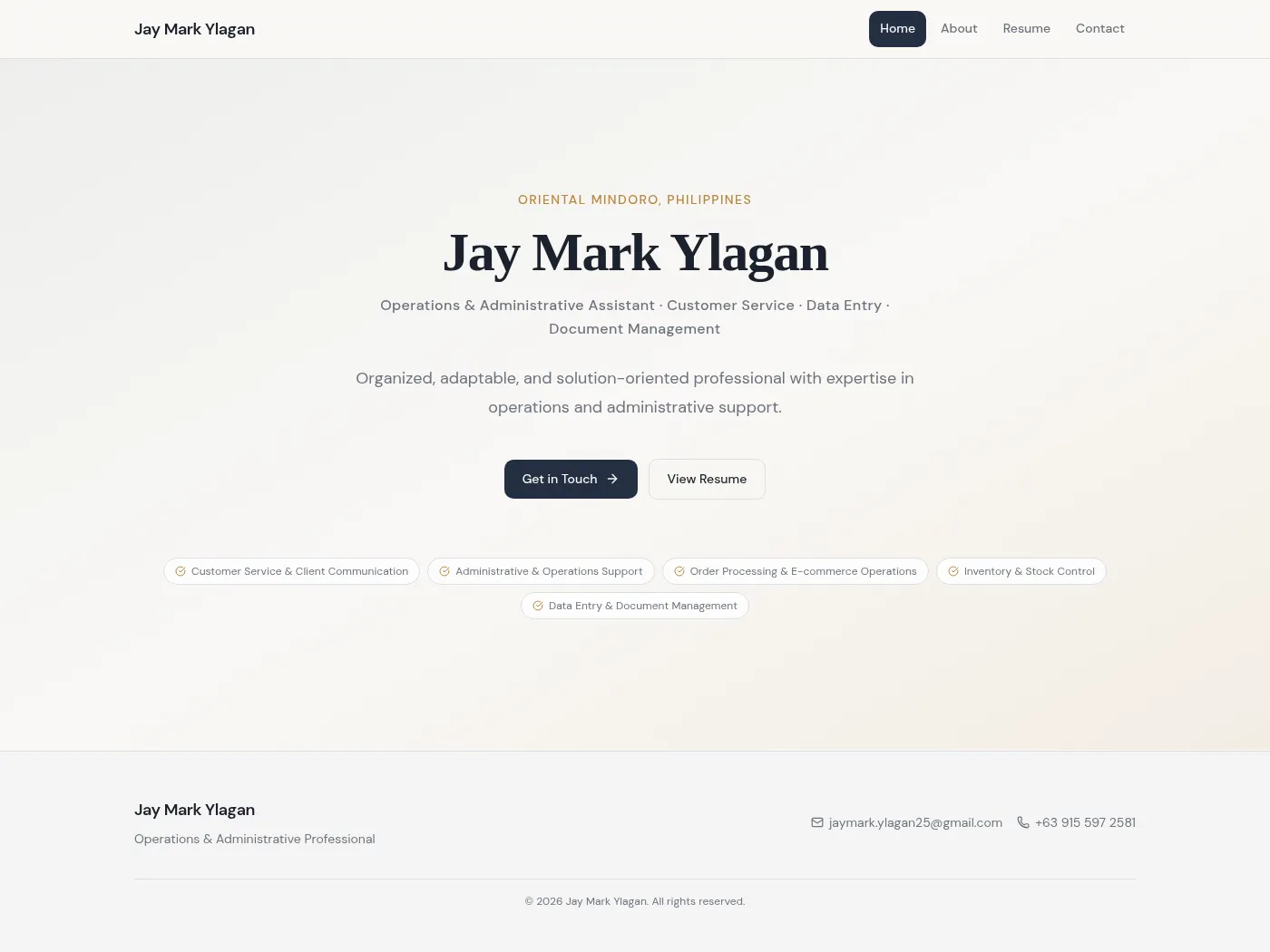 Jay Mark Ylagan Portfolio