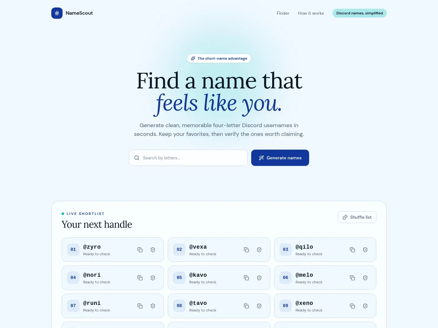 Discord Username Finder