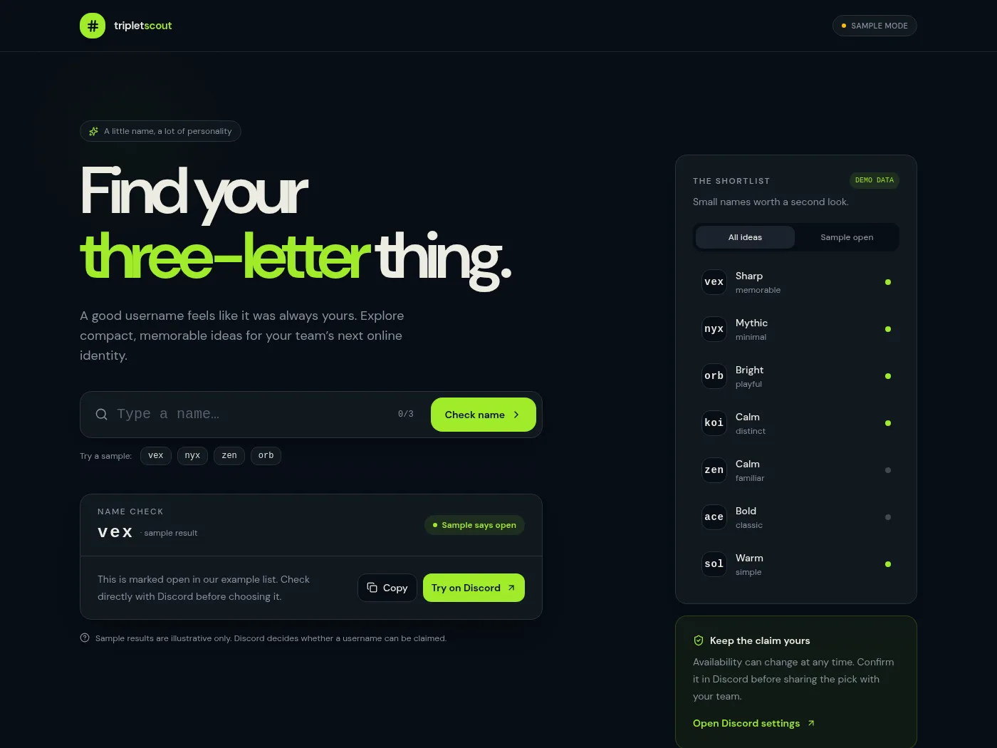 Discord Name Hunter