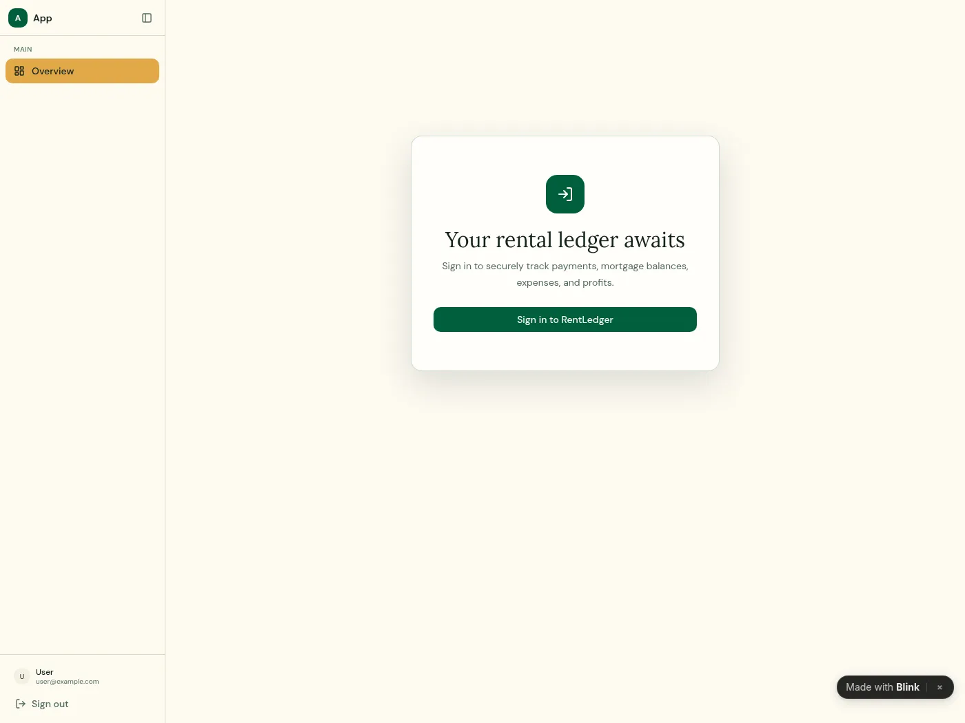 Rental Income Tracker