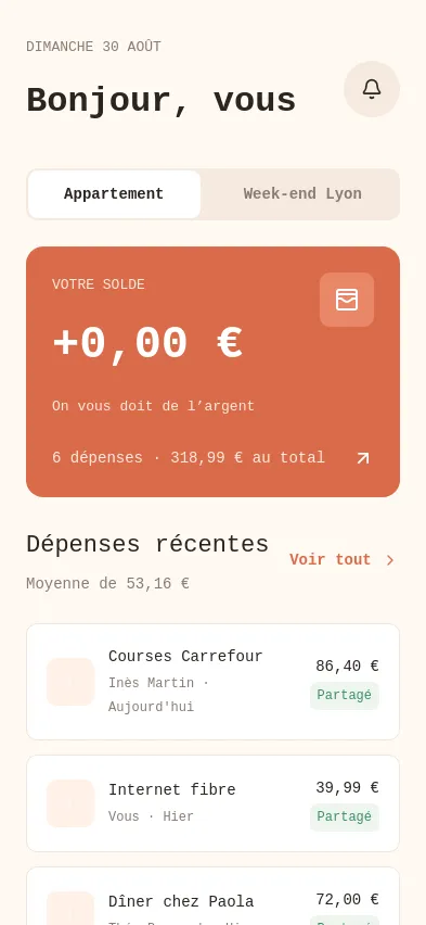 SplitExpense Tracker