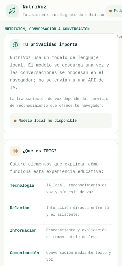 NutriVoz AI Assistant