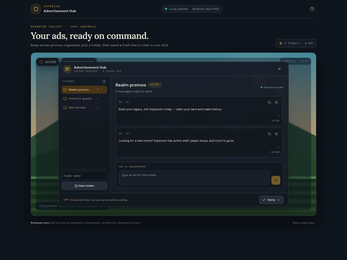Imperium Ad Hub Mod