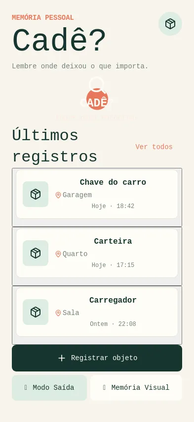 Cadê? Object Tracker
