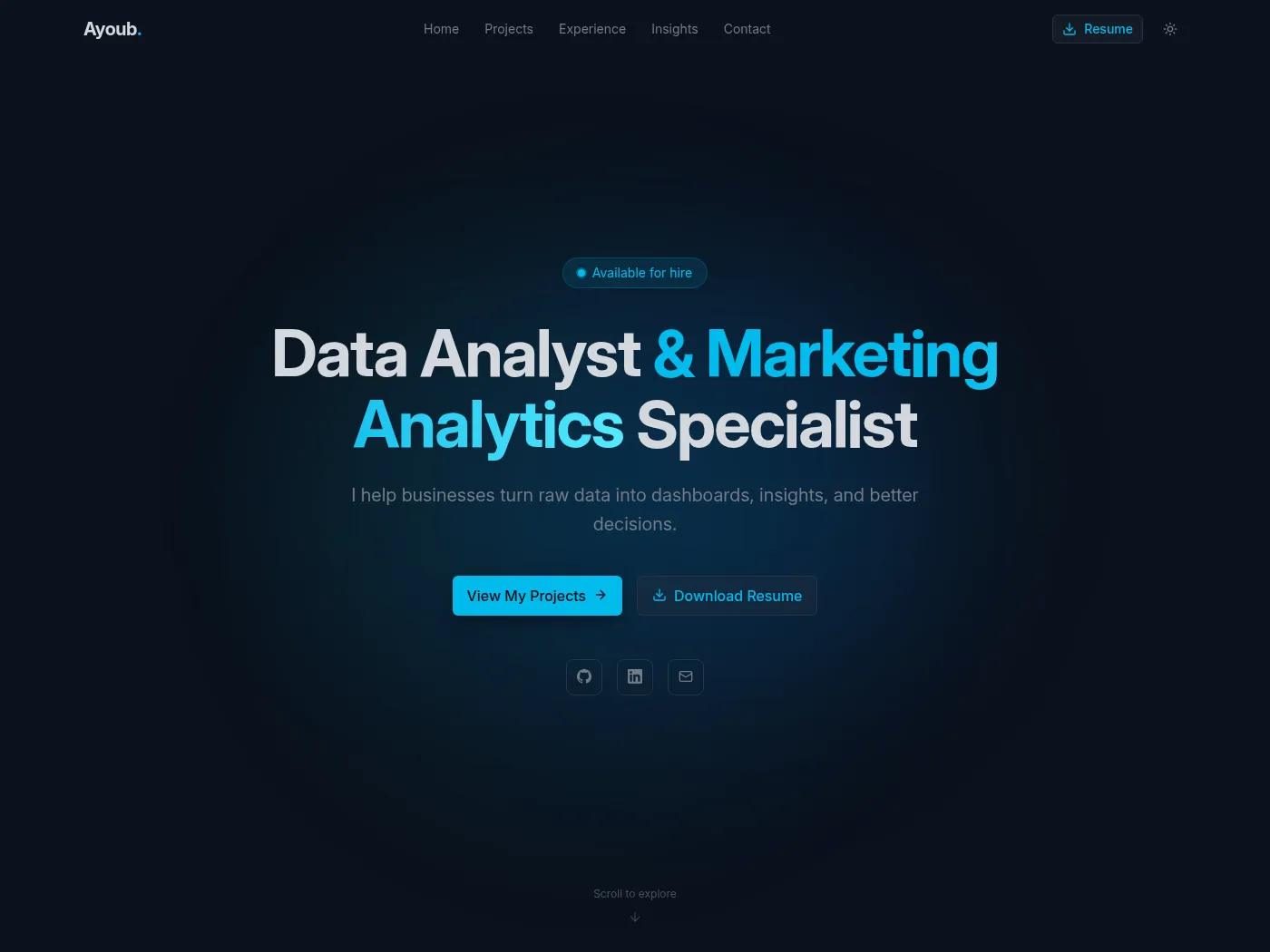Ayoub Portfolio Site
