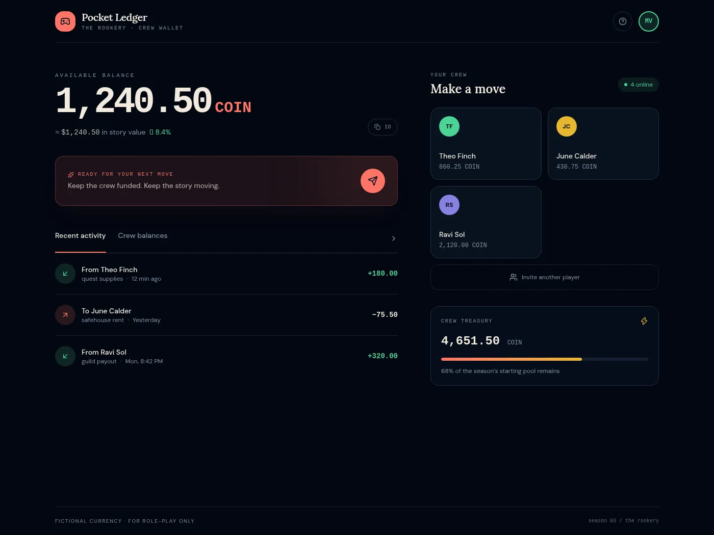 LARP Cash Wallet
