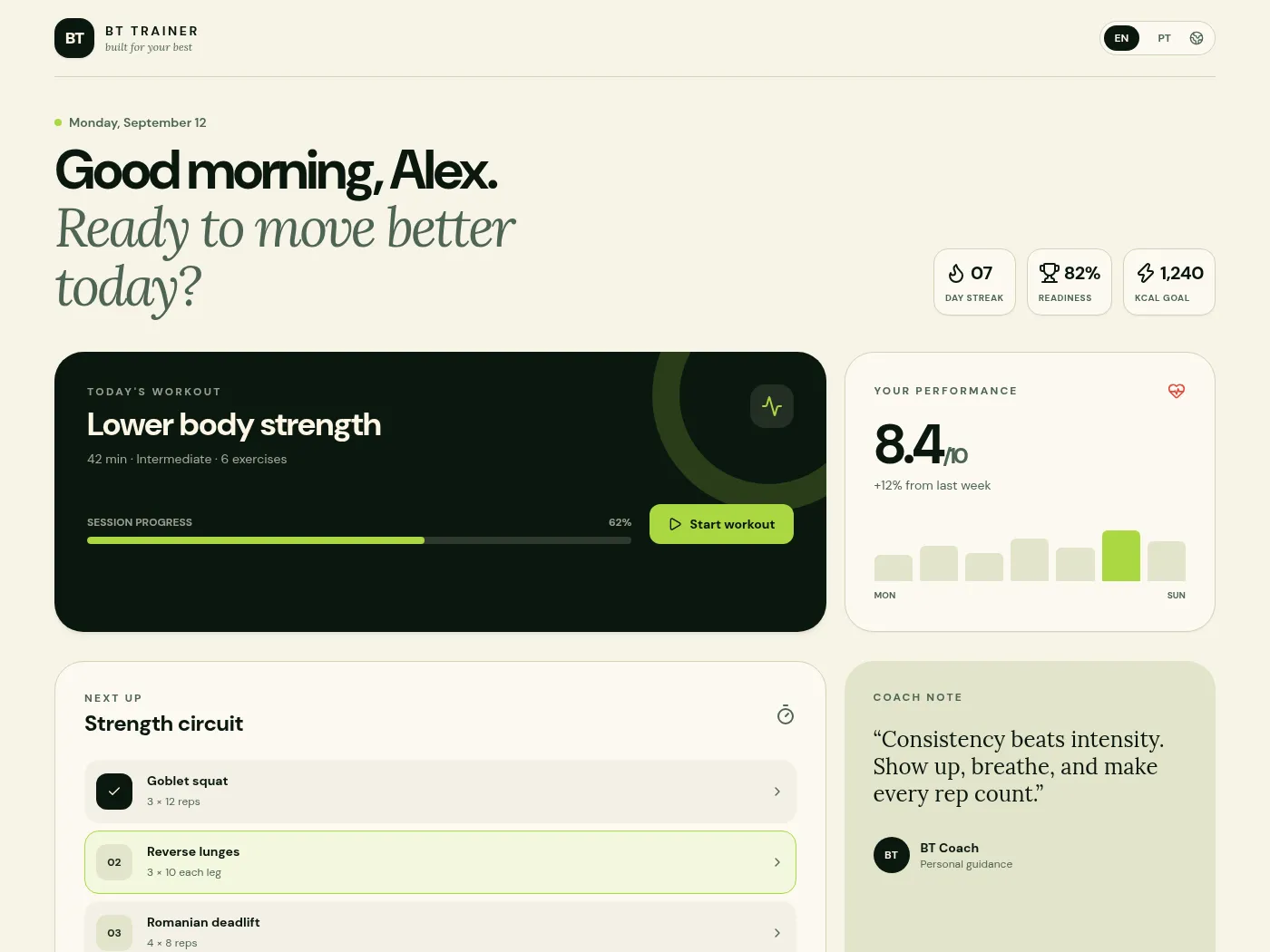 Bilingual Trainer App