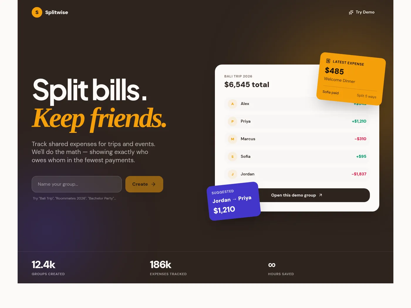 Splitwise Simplified